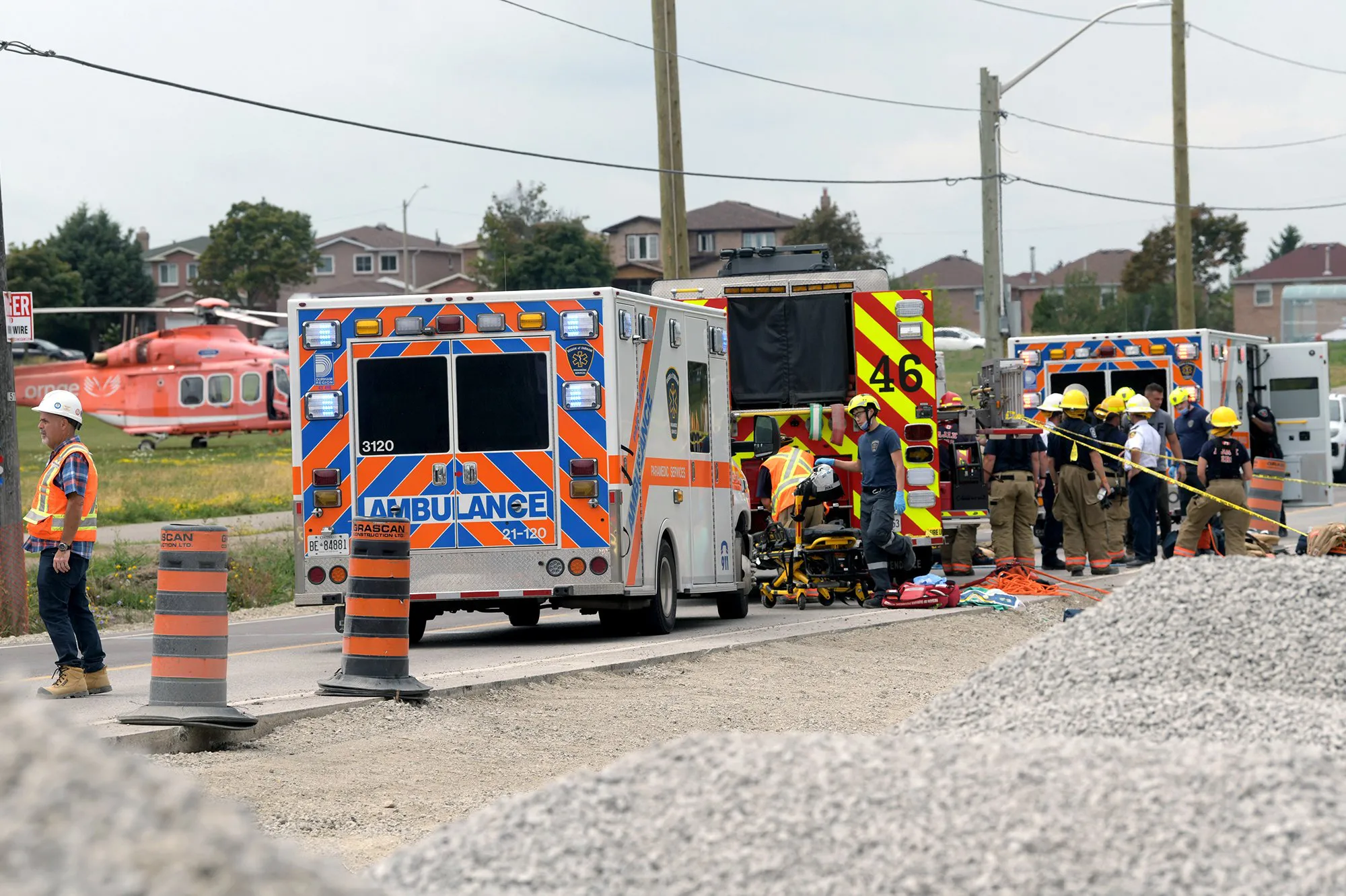 Rescue crews recover two bodies from construction site trench collapse ...